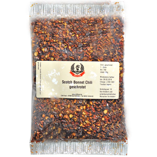 Scotch Bonnet Chili geschrotet online bestellen - chili-shop24.de