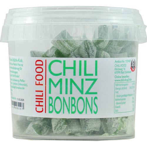 Chili-Minz-Bonbons extra scharf bestellen - chili-shop24.de
